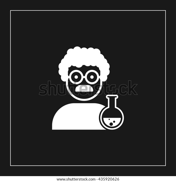 Scientist Icon Scientist Sign Stock Vector (Royalty Free) 435920626 ...