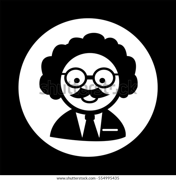 Scientist Professor Icon Stock Vector (Royalty Free) 554995435 ...