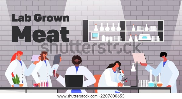 Scientists Making Experiments Cultured Red Raw Stock Vector (Royalty ... Scientists Making Experiments Cultured Red Raw Stock Vector (Royalty ...
