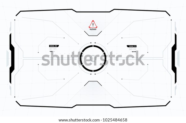Scifi Concept Future Hud Interface Screen Stock Vector (Royalty Free ...