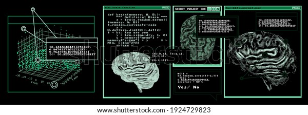Scifi Futuristic Dashboard Message Boxes Windows Stock Vector (Royalty ...