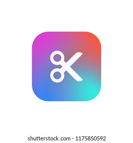 Scissor App Icon Stock Vector (Royalty Free) 1175850592 | Shutterstock