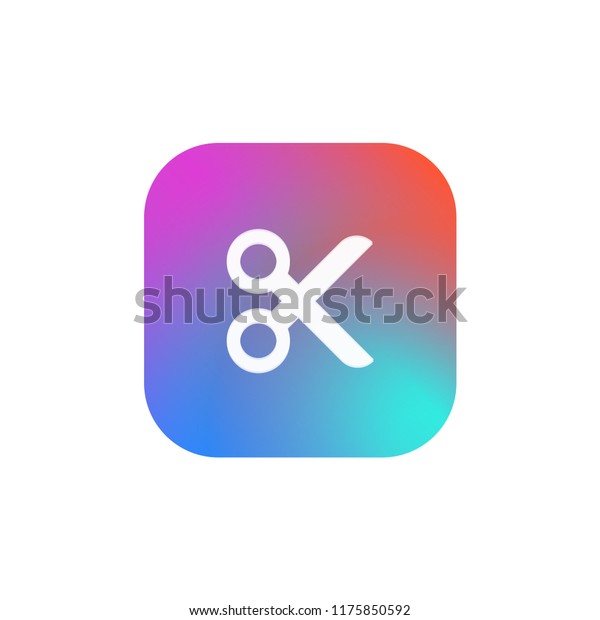 Scissor App Icon Stock Vector (Royalty Free) 1175850592 | Shutterstock