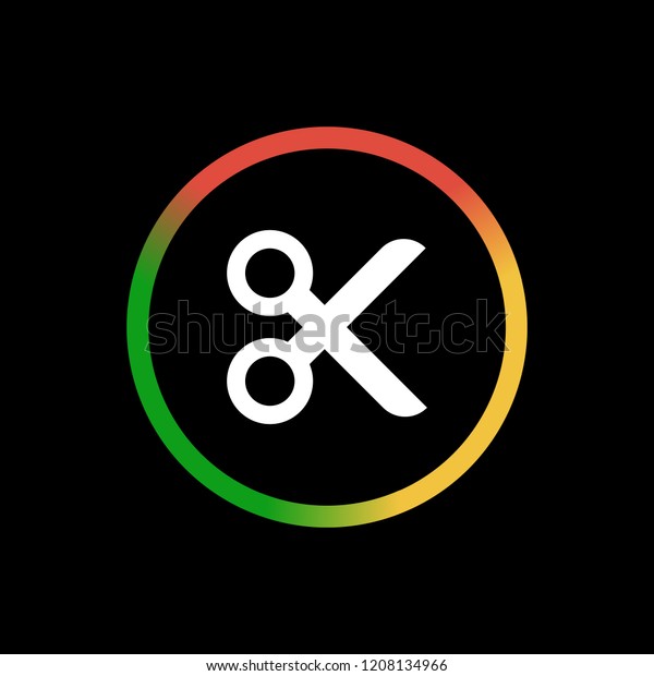 Scissor App Icon Stock Vector (Royalty Free) 1208134966 | Shutterstock