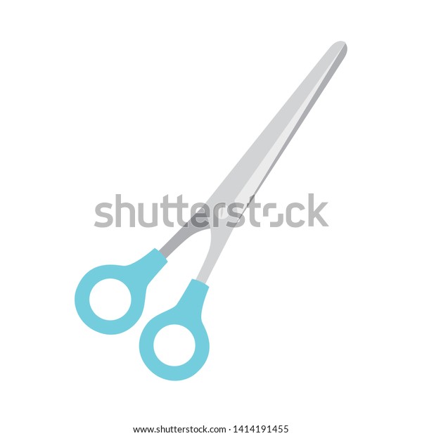 Scissor Closed On White Background Icon Stock Vector (Royalty Free ...