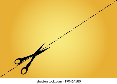 Scissor Cut Here Stock Vector (Royalty Free) 190414580 | Shutterstock