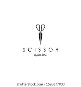 Scissor Logo Design Vector Template Stock Vector (Royalty Free ...