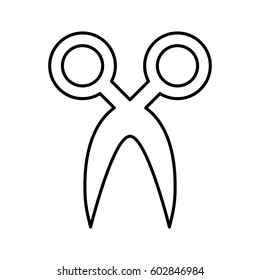 Scissor Silhouette Isolated Icon Vector Illustration Stock Vector ...