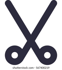 M Letter Inside Scissors Hairdresser Logo: vector de stock (libre de ...