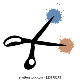 Scissors Art Stock Vector (Royalty Free) 123995173 | Shutterstock