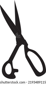 Scissors Black Tailor Equipment Vector Stock Vector (Royalty Free ...