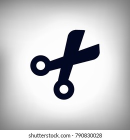 Scissors Cut Sign Icon Stock Vector (Royalty Free) 790830028 | Shutterstock