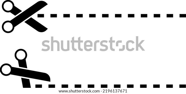 Scissors Dotted Line Vector Stock Vector (Royalty Free) 2196137671 ...