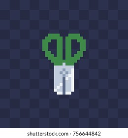 Scissors Icon Pixel Art Style Design Stock Vector (Royalty Free ...