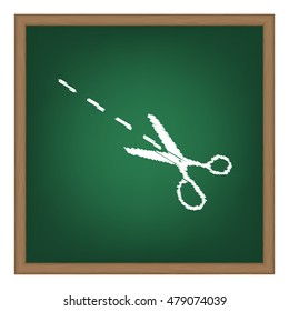 Scissors Sign Illustration Flat Style Black Stock Vector (Royalty Free ...