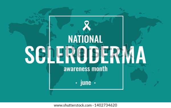 Scleroderma Awareness Month Card Background Vector Stock Vector ...