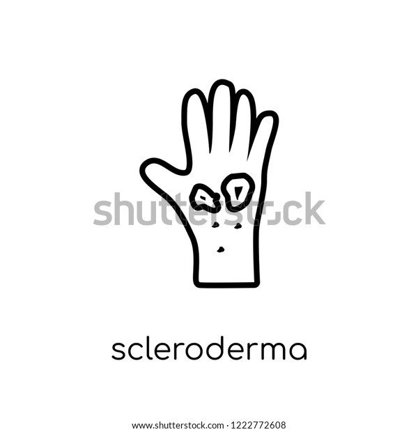 Scleroderma Icon Trendy Modern Flat Linear Stock Vector (Royalty Free ...
