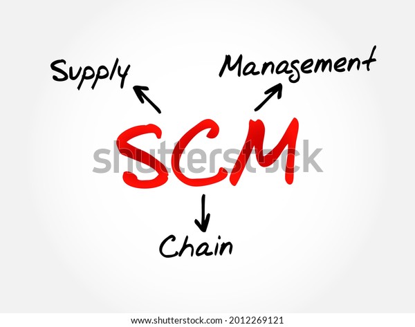 Scm Supply Chain Management Acronym Business Stock Vector (Royalty Free ...