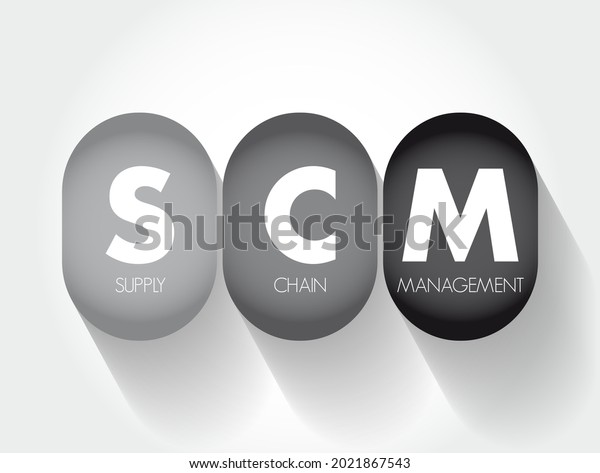 Scm Supply Chain Management Acronym Business Stock Vector (Royalty Free ...