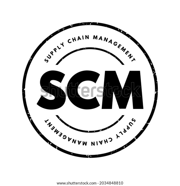 Scm Supply Chain Management Acronym Business Stock Vector (Royalty Free ...