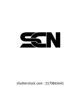 Scn Letter Monogram Logo Design Vector Stock Vector (Royalty Free ...