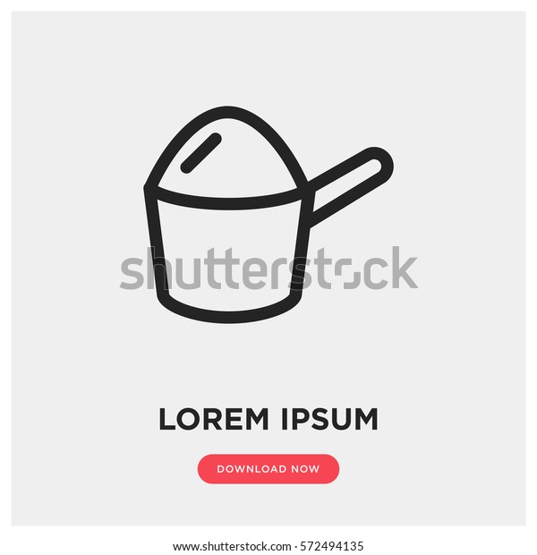 Scoop Vector Icon Protein Symbol Modern Stock Vector (Royalty Free ...
