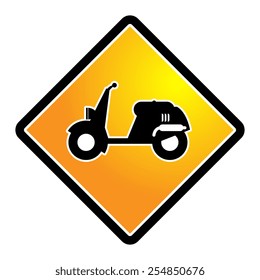 Scooter Sign Vector Illustration Stock Vector (Royalty Free) 254850676 ...