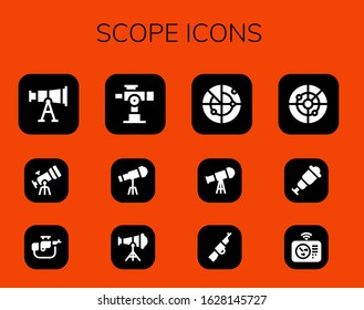 Scope Icon Set 12 Filled Scope Stock Vector (Royalty Free) 1628145727 ...
