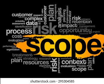 Scope Word Cloud Business Concept Stock Vector (Royalty Free) 295304585 ...
