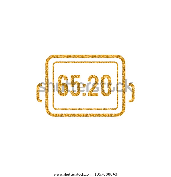 Score Board Icon Gold Glitter Texture Stock Vector (Royalty Free ...