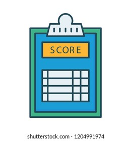 Score Sheet Clipboard Stock Vector (Royalty Free) 1204991974 | Shutterstock