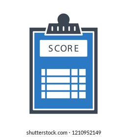 Score Sheet Clipboard Stock Vector (Royalty Free) 1210952149 | Shutterstock