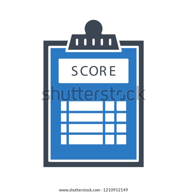 Score Sheet Clipboard Stock Vector (Royalty Free) 1210952149 | Shutterstock