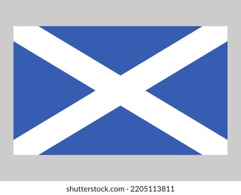 Scotland Flag Official Colors Proportion Vector Stock Vector (Royalty ...