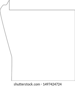 Scott County Map State Mississippi Stock Vector (Royalty Free) 1497424724
