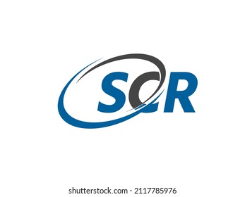 Scr Letter Creative Modern Elegant Swoosh Stock Vector (Royalty Free ...