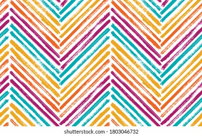 Vintage Chevron Interior Print Vector Seamless Stock Vector (Royalty ...
