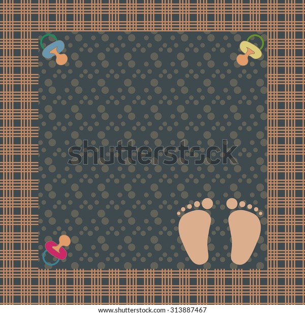 Scrapbook Design Elements Baby Feet Baby Stock Vector (Royalty Free ...