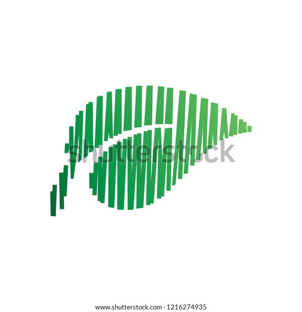 Scratch Green Leaf Logo Nature Logo Stock Vector (Royalty Free ...