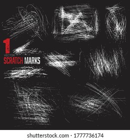 Scratch Marks Isolated Vector Illustration Stock Vector (Royalty Free ...
