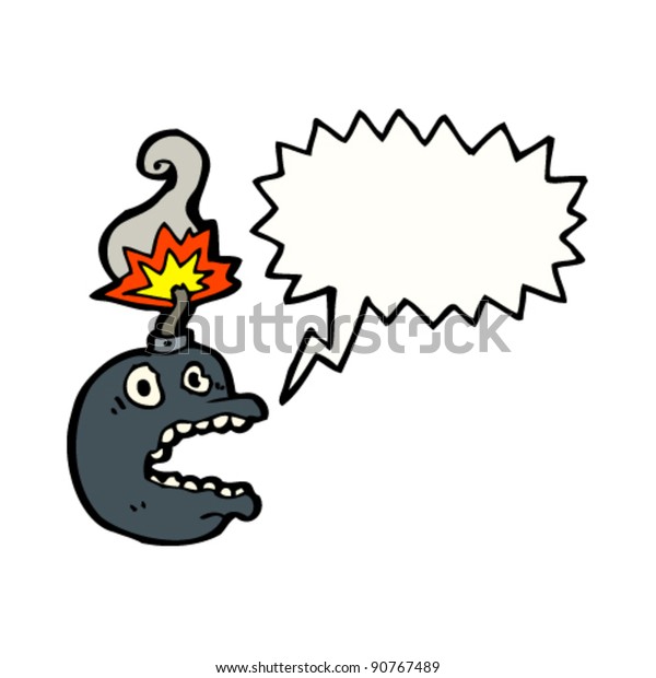 Screaming Bomb Cartoon Character Stock Vector (Royalty Free) 90767489 ...