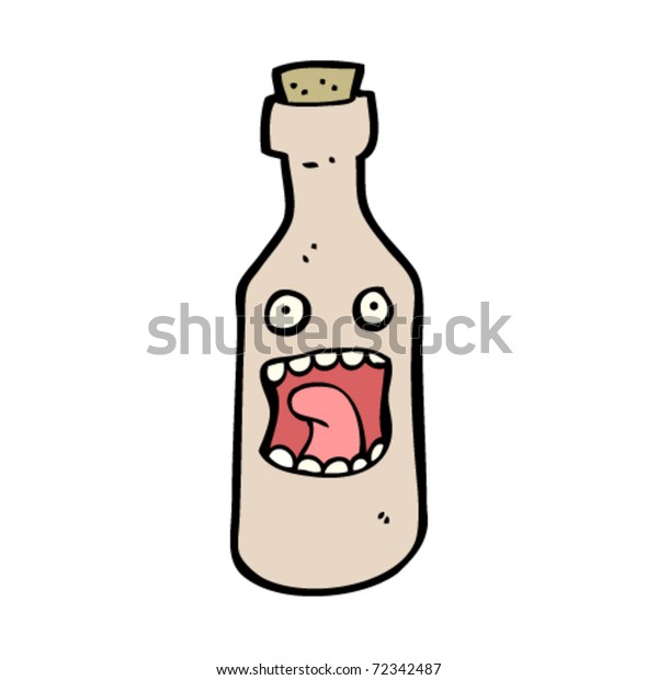 Screaming Bottle Cartoon Stock Vector (Royalty Free) 72342487 ...