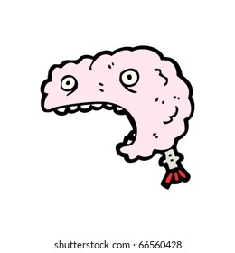Screaming Brain Cartoon Stock Vector (Royalty Free) 66560428 | Shutterstock