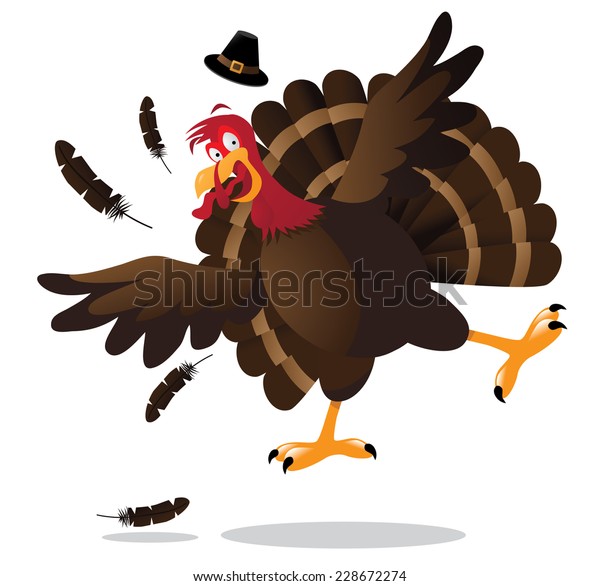 Screaming Cartoon Turkey Eps 10 Vector Stock Vector (Royalty Free ...