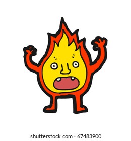 Screaming Fire Cartoon Stock Vector (Royalty Free) 67483900 | Shutterstock