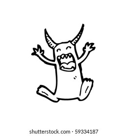 Little Devil Cartoon Stock Illustration 96446123