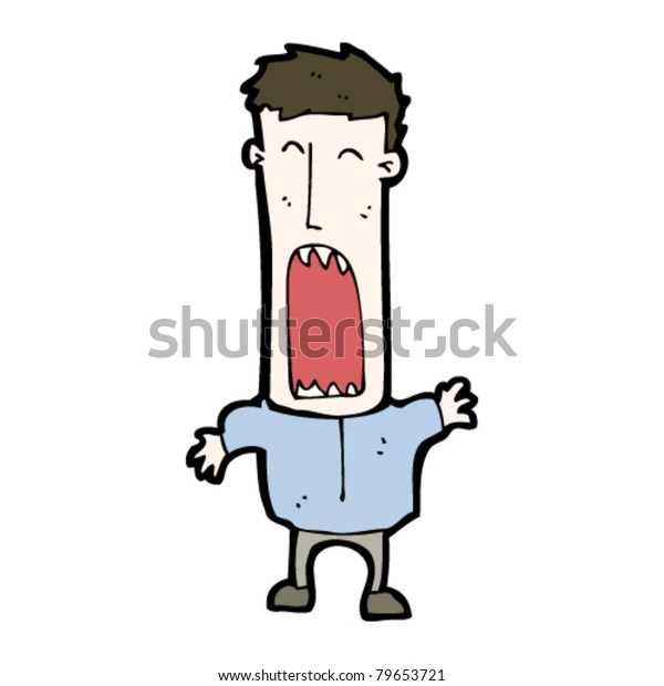 Screaming Man Cartoon Stock Vector (Royalty Free) 79653721 | Shutterstock