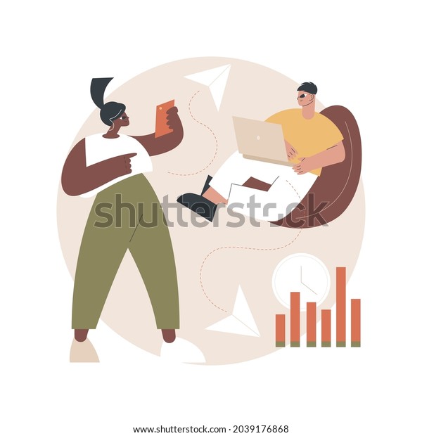 Screen Addiction Abstract Concept Vector Illustration Stock Vector ...