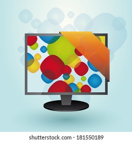 Screen Background Color Sticker Stock Vector (Royalty Free) 181550189 ...