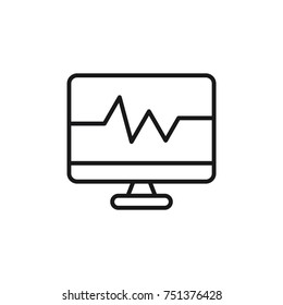 Screen Icon Medical Vector Design Illustration Stock Vector (Royalty ...